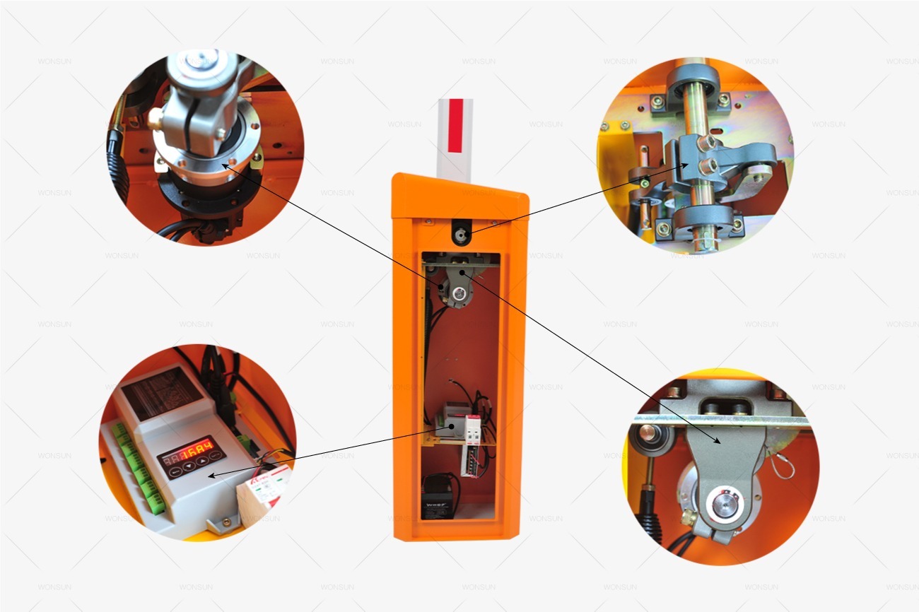 boom barrier DC Servo motor barrier gate - wonsun barrier gate